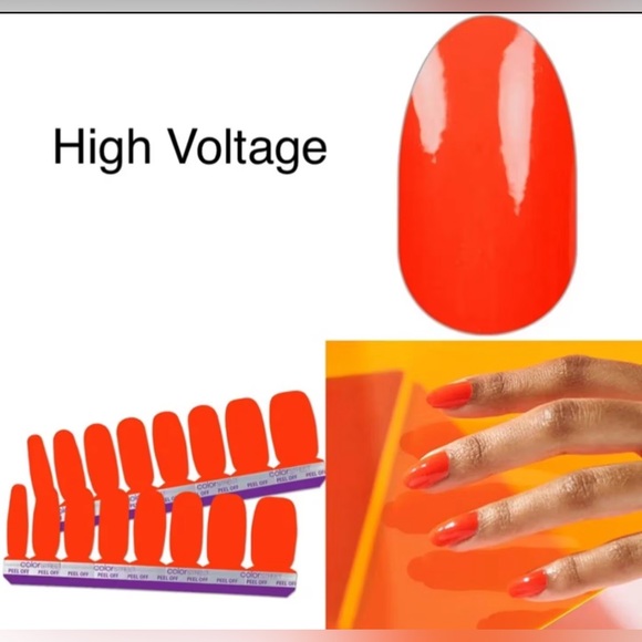 Color Street | Makeup | Color Street High Voltage Hot Neon Orange Solid ...